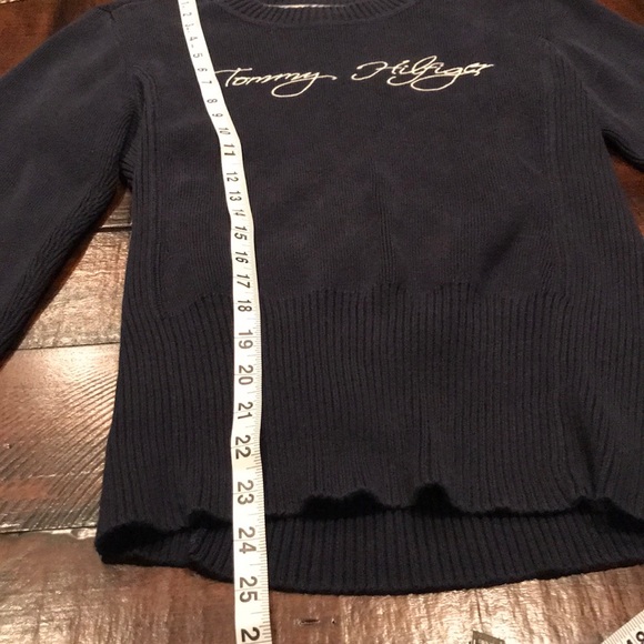Tommy Hilfiger | Sweaters | Tommy Hilfiger Sweater Cursive Logo Size ...